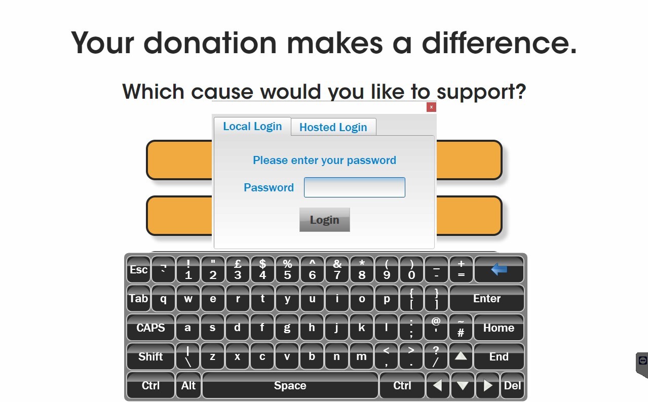 How do I turn on or turn off my Donation Station Pro?